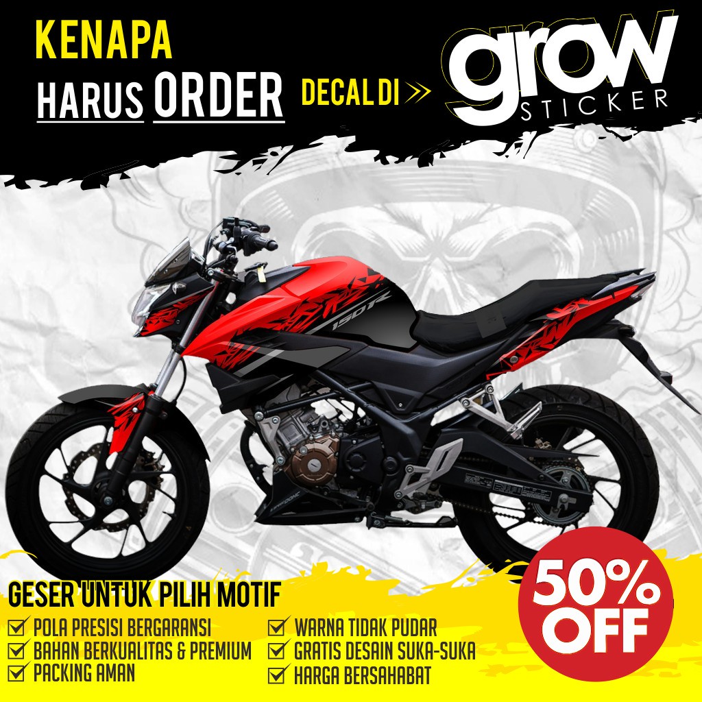 Jual Dekal Stiker Striping CB 150R Streetfire Fullbody / Decal Sticker ...