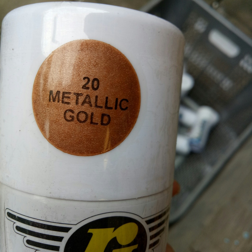 Jual Pilok Pilox RJ London Metallic Gold 20 150cc | Shopee Indonesia