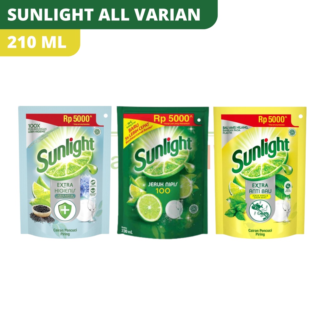 Jual SUNLIGHT ALL VARIAN 210ML | Shopee Indonesia