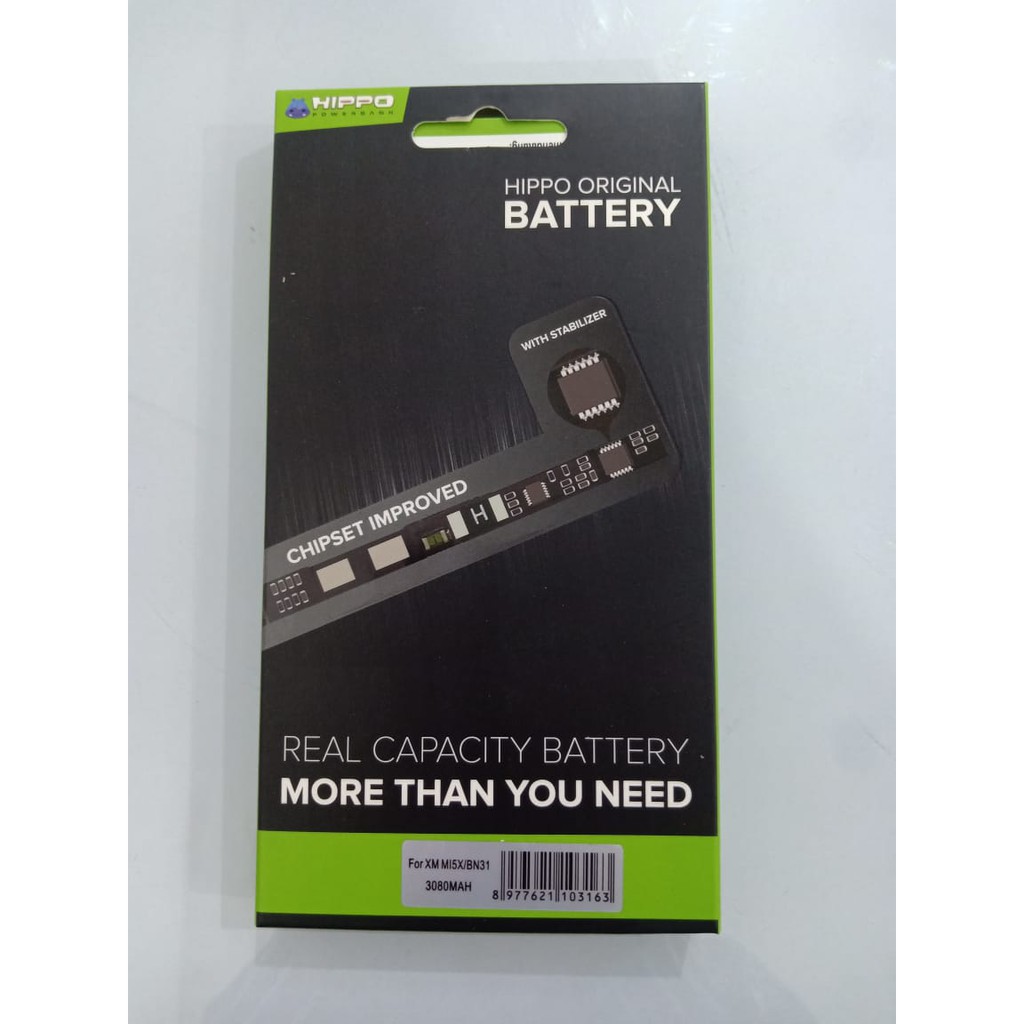 Jual Baterai Batere Battery Hippo Xiaomi MI 5X A1 Note 5A BN31 BN 31 BN ...