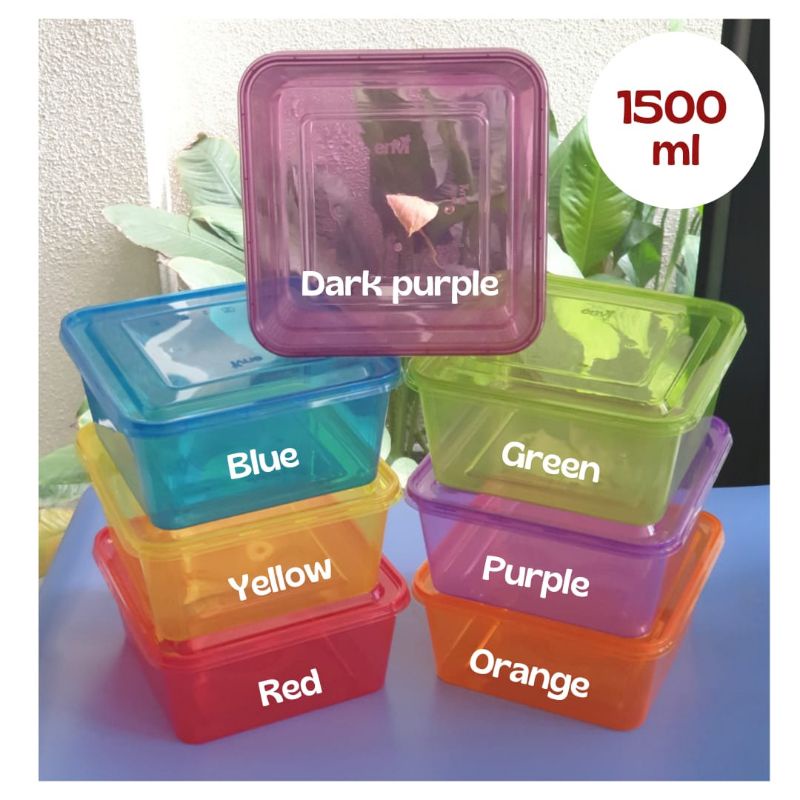 Jual Thinwall Envi Full Color 1500ml / Kotak Makan Envi. Isi 25pcs ...