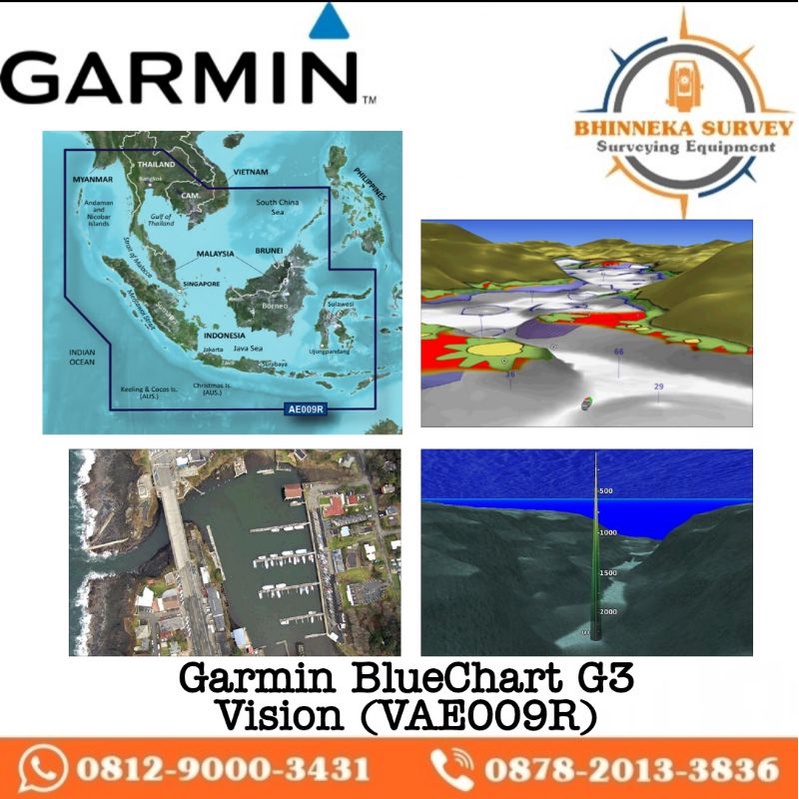 Jual Peta Garmin BlueChart G3 Vision (VAE009R) Indonesia Bagian Barat ...