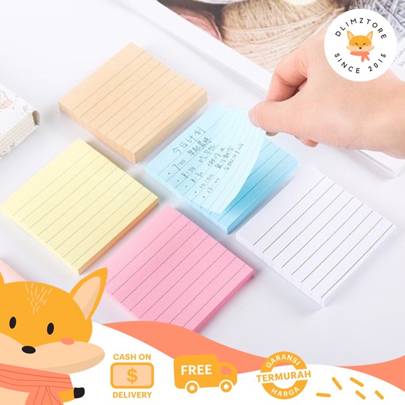 Jual [DZ] ST251 - (80 Lembar) Sticky Notes / Memo Note Garis Catatan ...