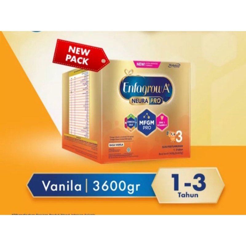 Jual Enfagrow A+3 3600g Vanilla Exp 2025 free gift | Shopee Indonesia