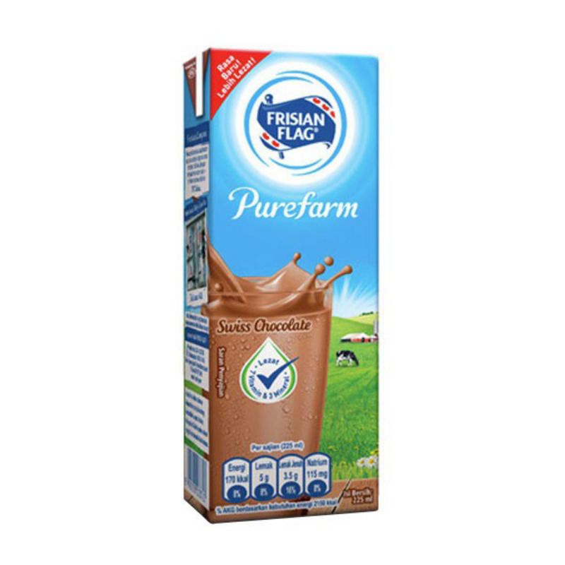 Jual Frisian Flag UHT Swiss Chocolate 225 ml | Shopee Indonesia
