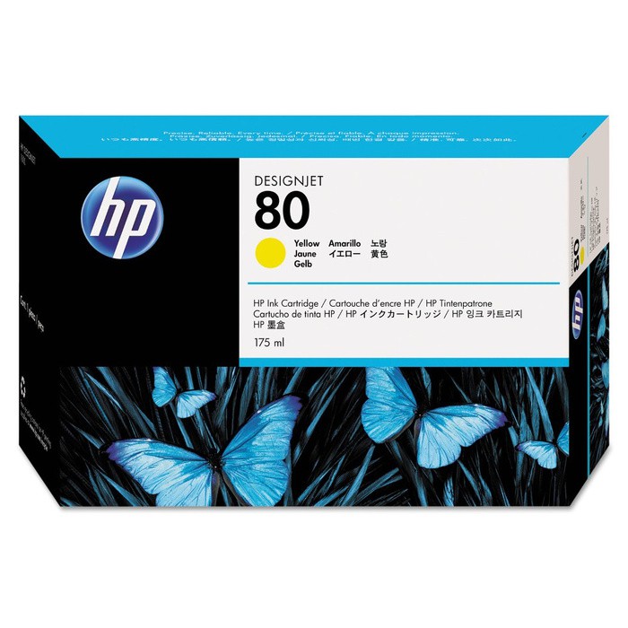 Jual Tinta Cartridge HP 80 Yellow Original | Shopee Indonesia