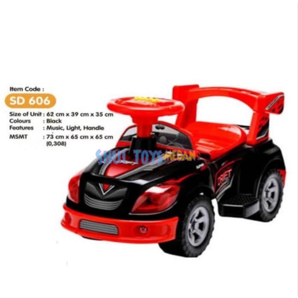 Jual Mainan Anak Laki Laki Mobil Dorong SHP SD606 / Mobil Duduk Dorong ...
