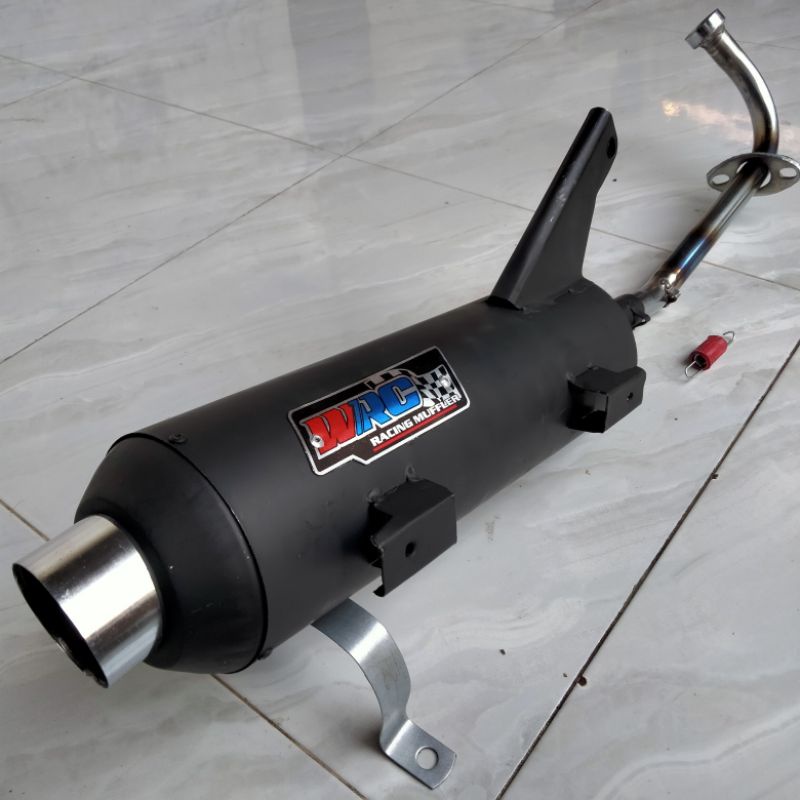 Jual Knalpot Standar WRC Tutup Croom Mio All Series (Sporty, Fino, M3 ...
