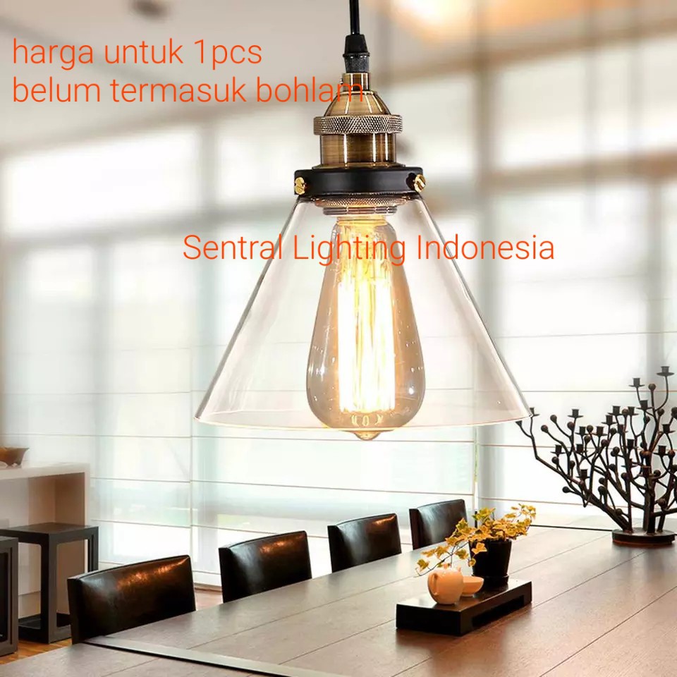 Jual SL345-1 LAMPU GANTUNG HIAS VINTAGE RETRO INDUSTRIAL MINIMALIS ...