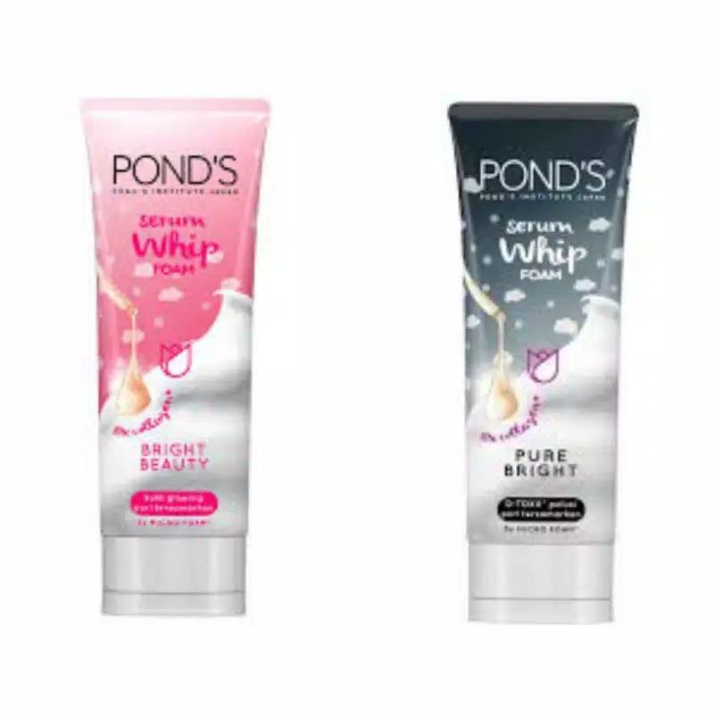 Jual PONDS Facial Foam Serum Whip Bright Beauty | Pure Bright 100g ...