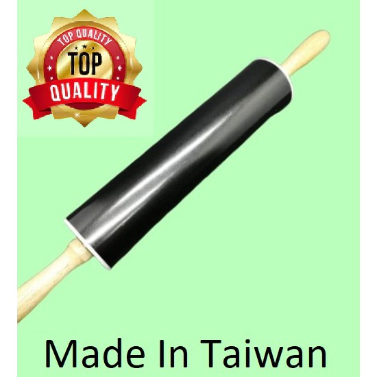 Jual Rolling Pin Kayu + Teflon Fondan Non Stick /Penggiling Adonan Rol ...