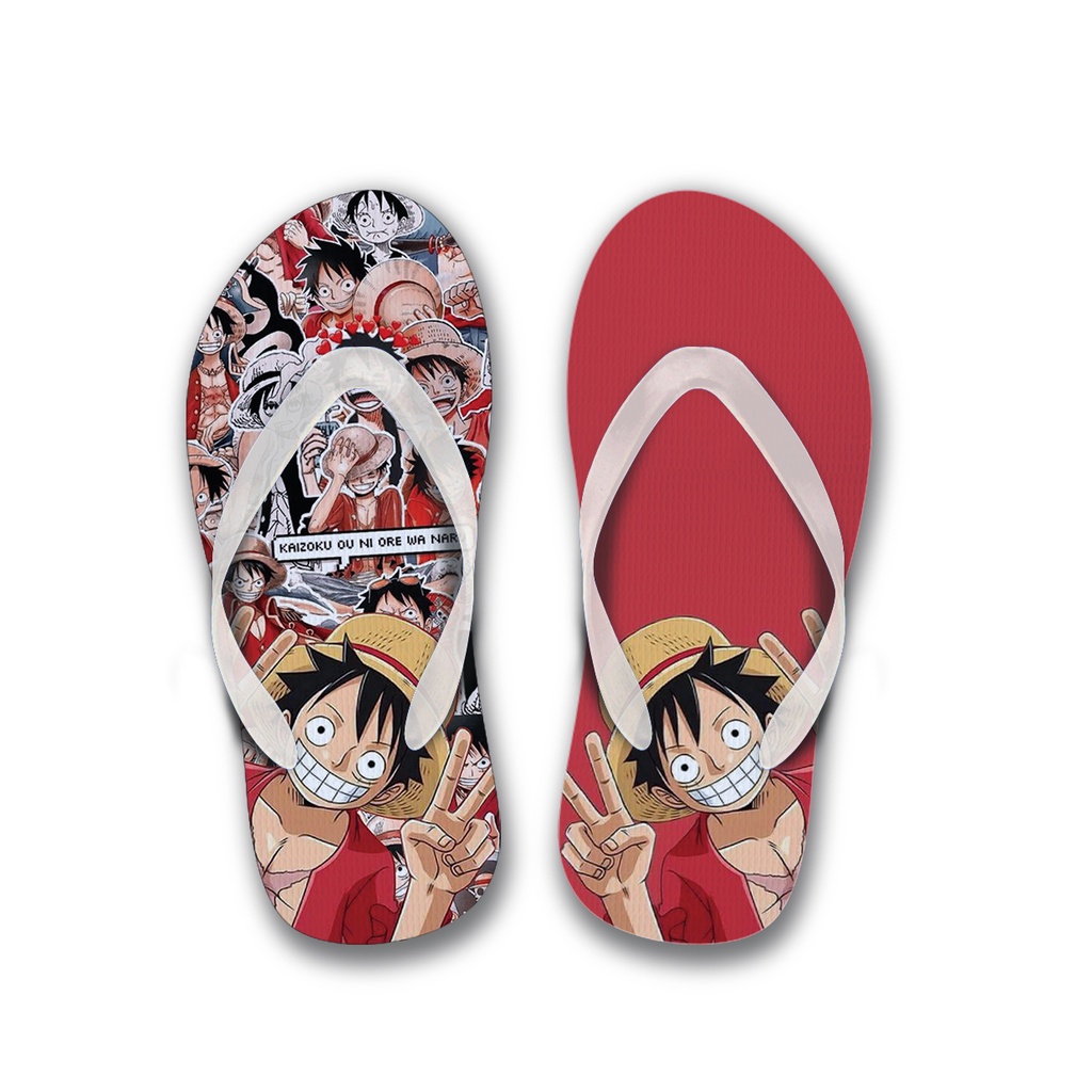 Jual Sandal Anime Laki Laki Motif Onepiece Red | Shopee Indonesia