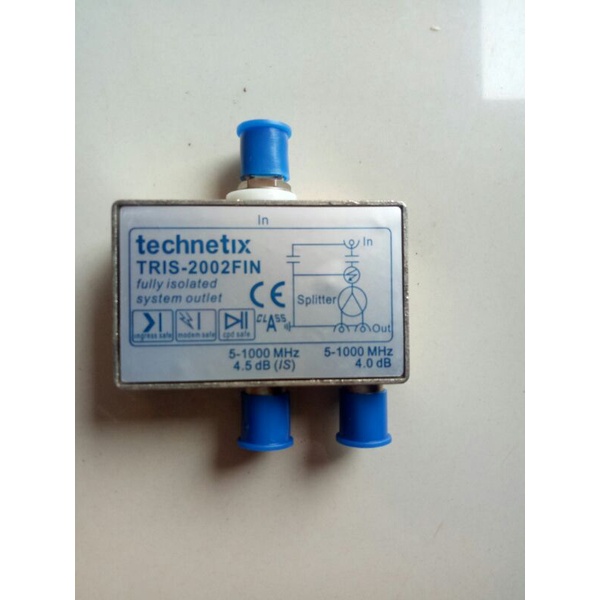 Jual splitter antena tv 2way / splitter 2 cabang / splitter 2 way merek ...