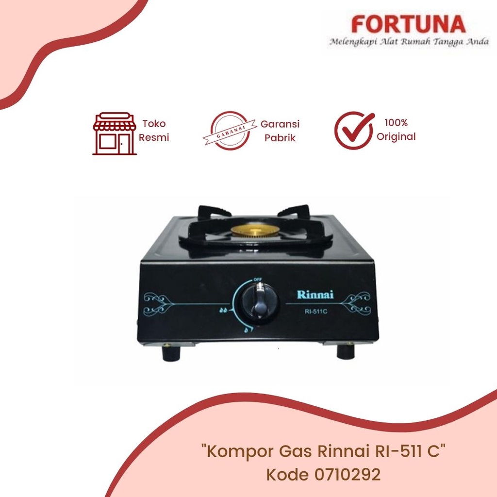 Jual Rinnai Kompor RI-511C / Kompor Gas Rinnai 1 Tungku | Shopee Indonesia