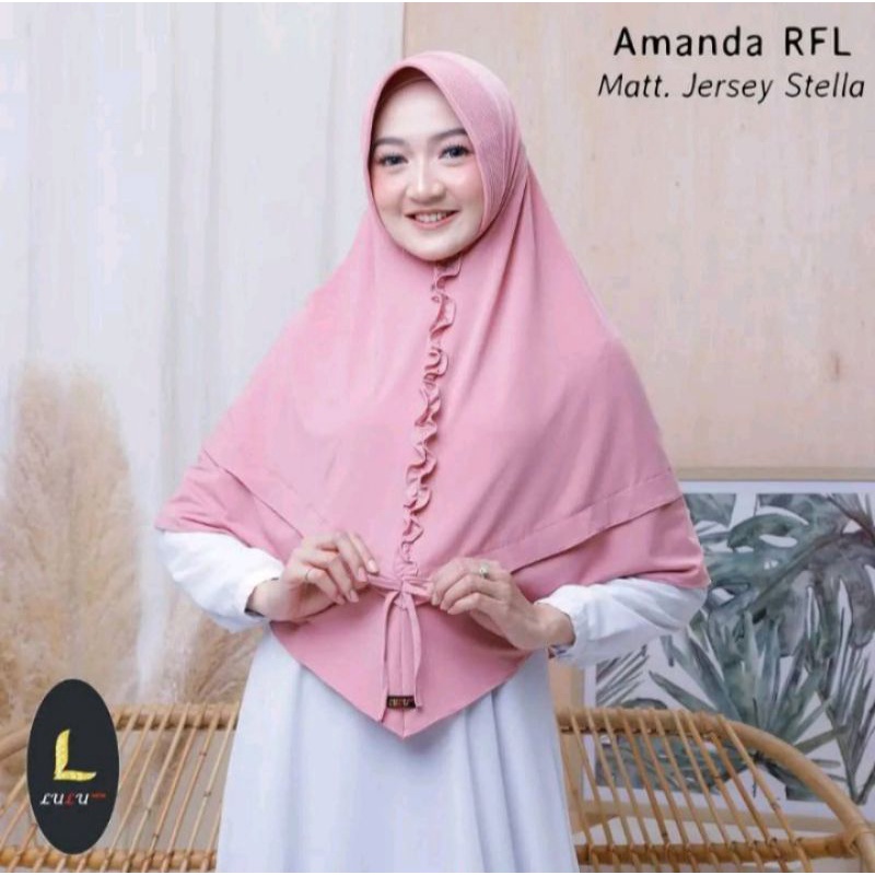 Jual Lulu hijab amanda / hijab instan jersey | Shopee Indonesia