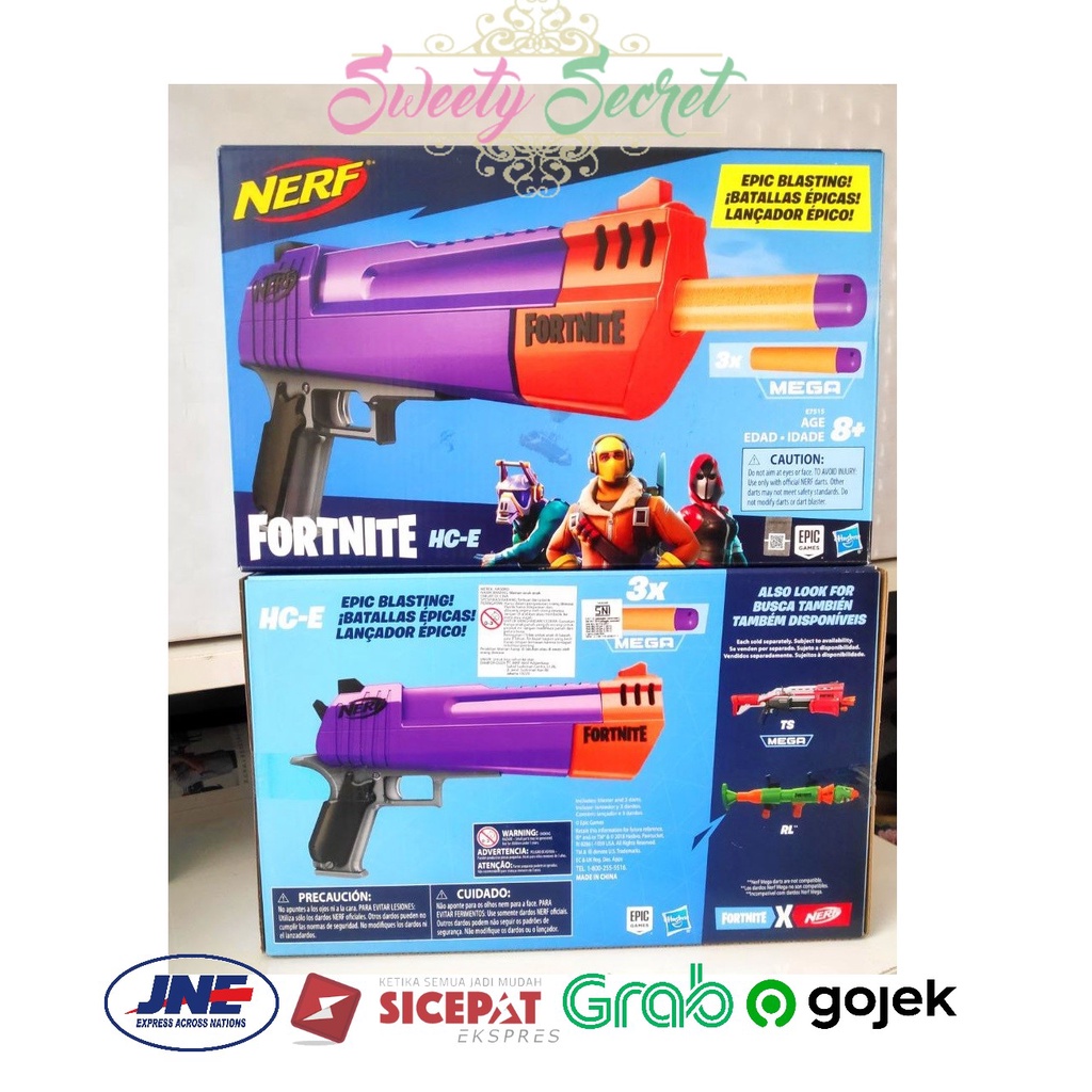 Jual Mainan Anak Nerf Fortnite HCE HC-E Mega Dart Blaster | Shopee ...