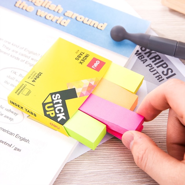 Jual Sticky Notes / Index Tab Penanda Warna Warni Cerah Deli 6th ...