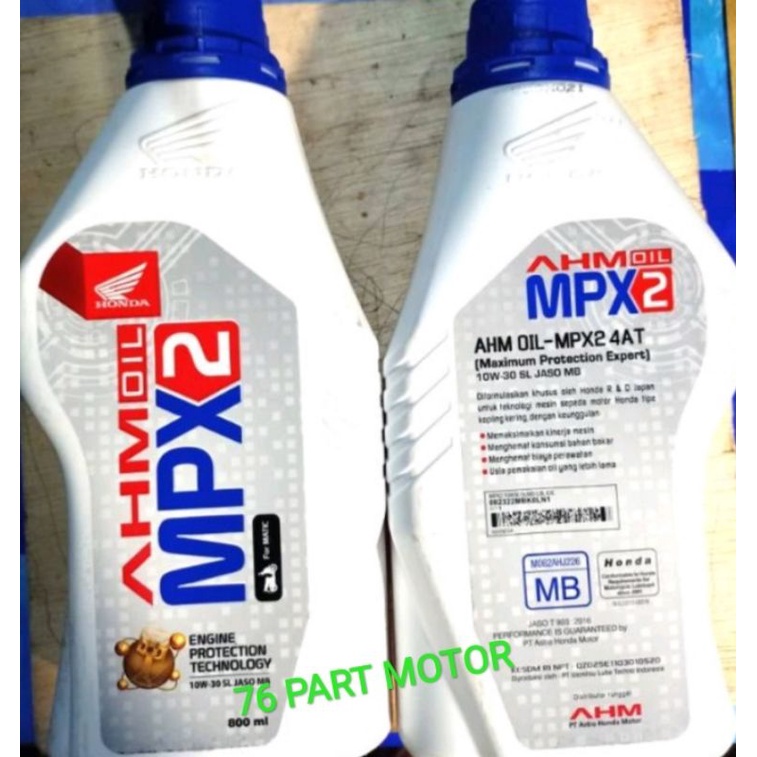 Jual OLI MESIN ASLI MPX2 UK.0.8 LT FOR ALL MATIC | Shopee Indonesia