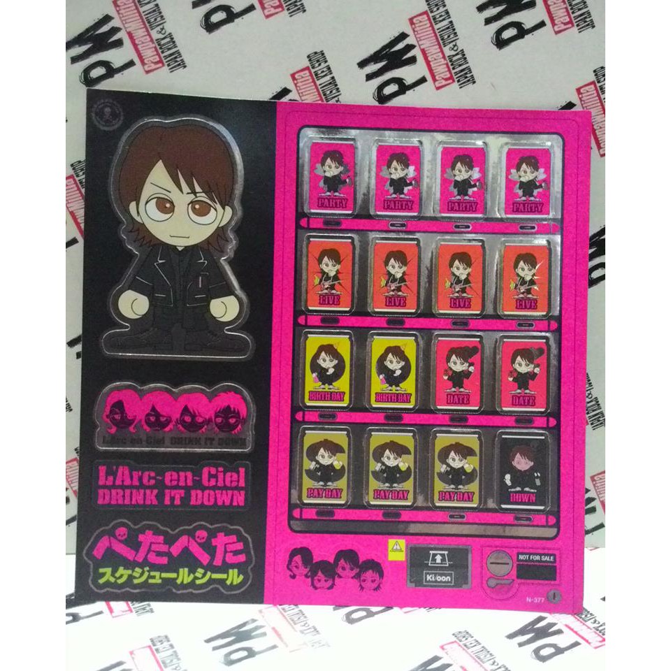 Jual L'Arc-en-Ciel Laruku Papercraft Original Tetsuya Drink it Down ...