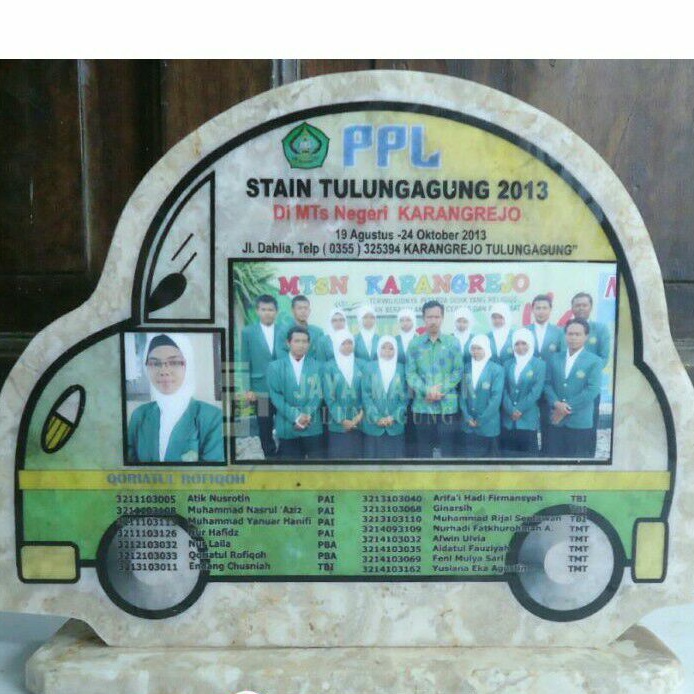 Jual Vandel Kenang-Kenangan Custom Bentuk Mobil Marmer Tulungagung ...