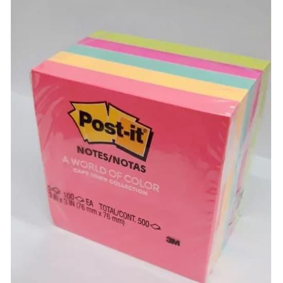 Jual Kertas / Memo Sticky Note Post It 3M 654 Warna | Shopee Indonesia