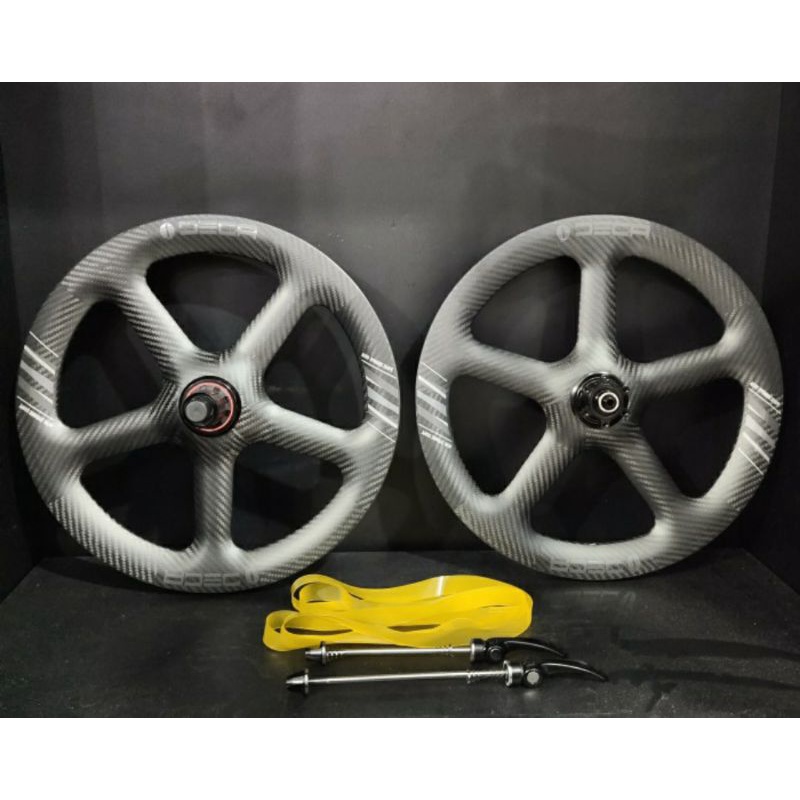 Jual wheelset Java Deca 349 5spoke carbon discbrake | Shopee Indonesia