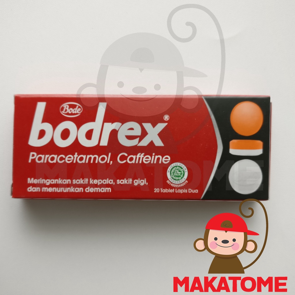 Jual Bodrex 20 tablet paracetamol 600mg caffeine 50 mg obat sakit ...