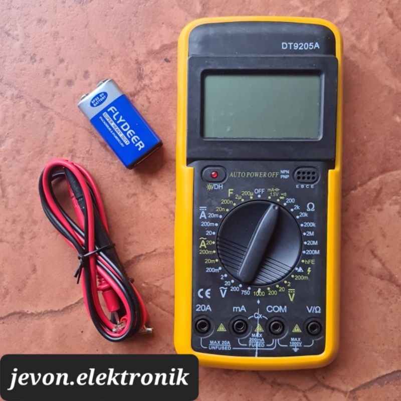 Jual Multimeter Digital DT9205A Multitester Avo Multi Meter Tester DT ...