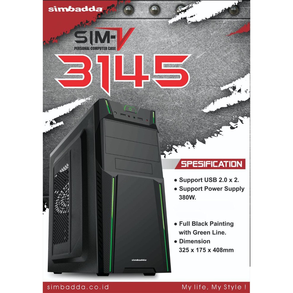 Jual Casing PC Simbadda Sim V 3145 / V3145 - Casing CPU Simbadda ...