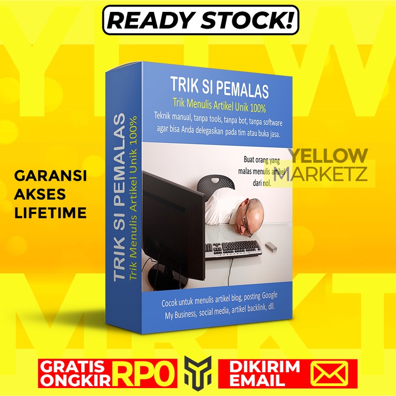 Jual TIPS TRIK SI PEMALAS - Buat Artikel Unik Dengan Mudah | Shopee Indonesia
