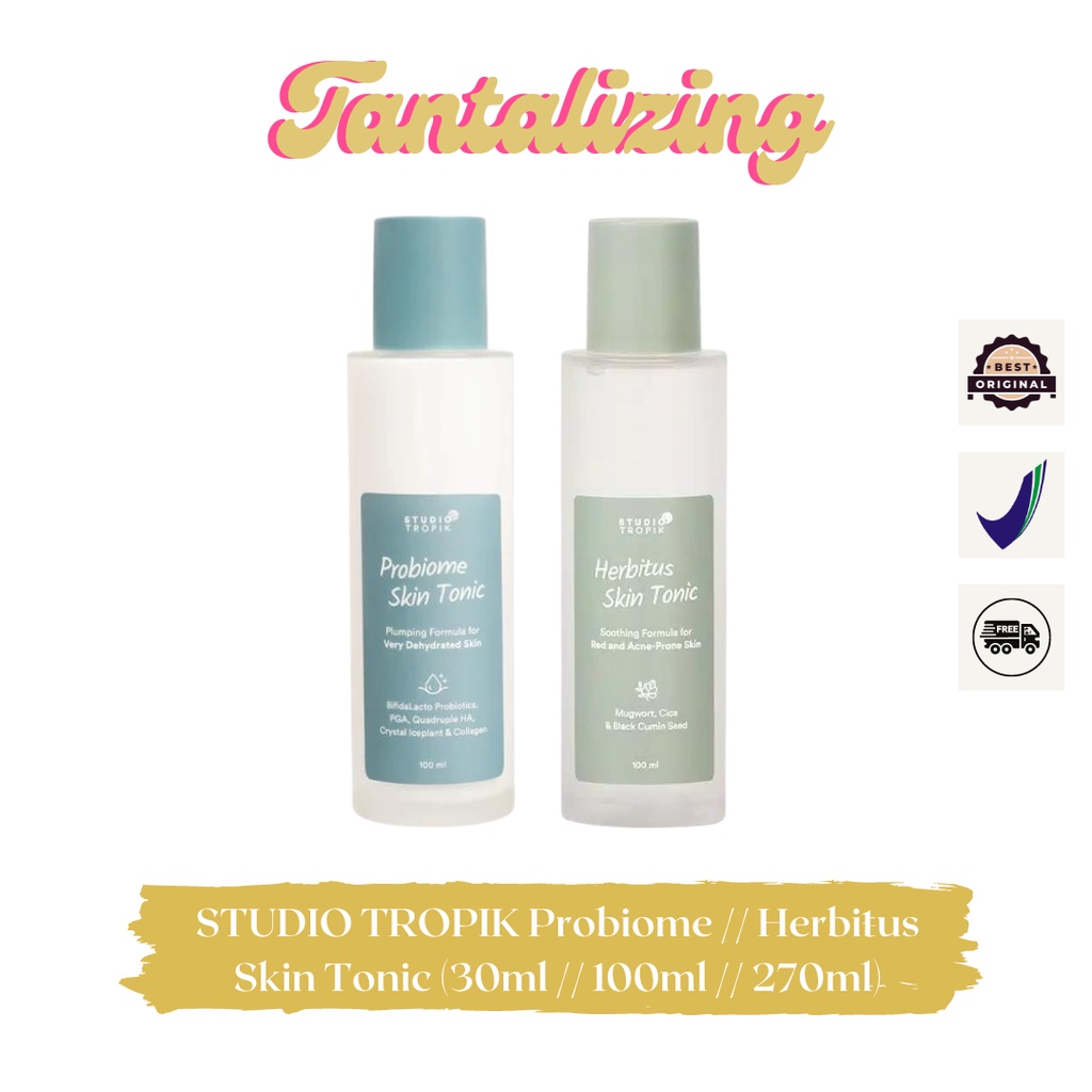 Jual TANTALIZING - STUDIO TROPIK Probiome // Herbitus Skin Tonic (100ml // 270ml) | Shopee Indonesia