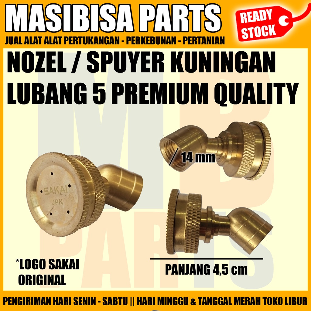 Jual NOZZLE / SPUYER / NOZEL SPRAYER ELEKTRIK / KNAPSAK LUBANG 5 ...