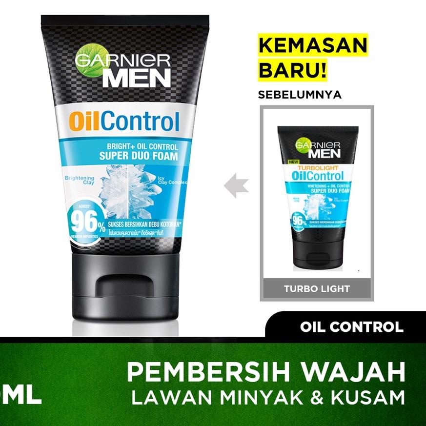 Jual Garnier Men Bright + Oil Control Super Duo Foam - 100 ml ( Turbo ...