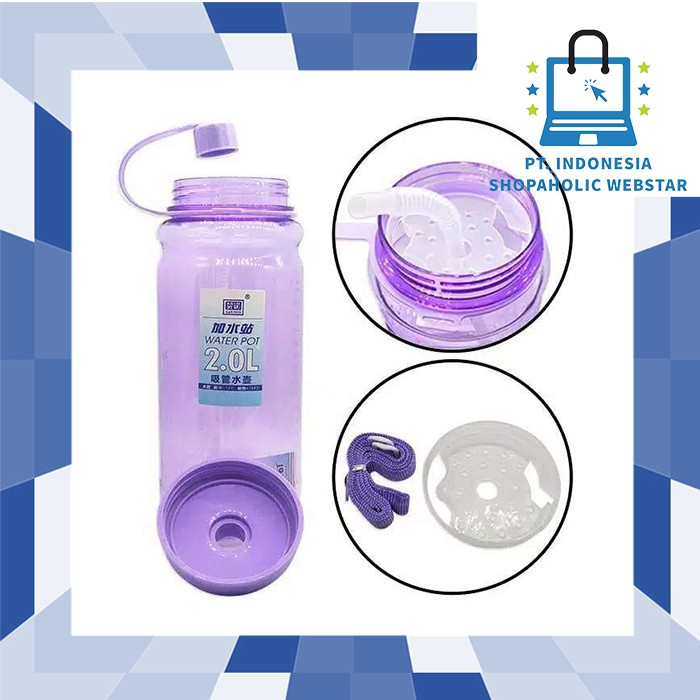 Jual Botol Minum Jumbo 2 Liter / Botol Minum 2 Liter | Shopee Indonesia