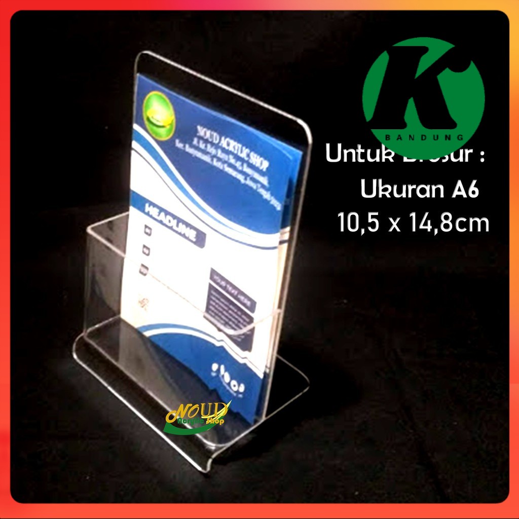 Jual PILIHAN / Tempat brosur akrilik Acrylic ukuran A6 | Shopee Indonesia