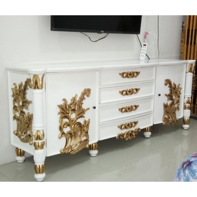 Jual Bufet Bombay duco luxury jati (meja tv meja console cabinet bufet ...