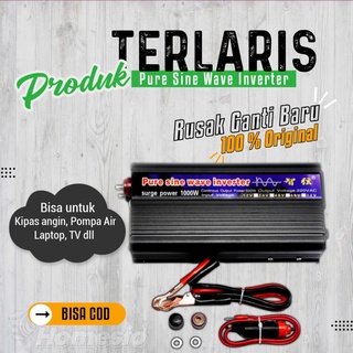 Jual Power Inverter Mobil Pure Sine Wave PSW DC 12V to AC220V 500 1000 ...
