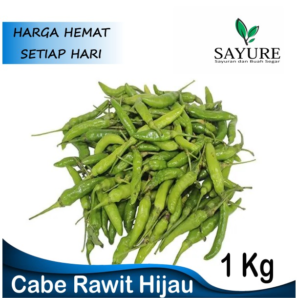 Jual CABE CABAI RAWIT HIJAU MURAH 1 KG | Shopee Indonesia