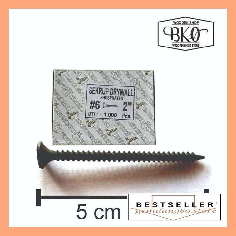 Jual Baut & Mur Tools- Skrup Gypsum Dan Kayu Merk Lion 6*2 Inch ( 5Cm ...