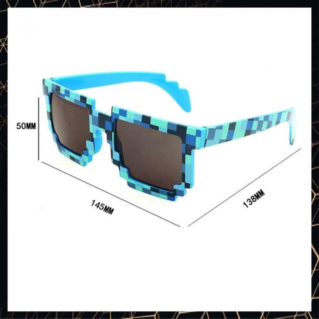 Jual KACAMATA WARNA 8-BIT MINECRAFT KACA MATA THUG LIFE MOSAIC DEAL ...