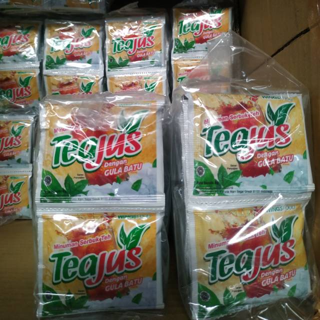 Jual Tea-Jus minuman teh instan gula batu / Apel / Lemon / Tea Jus ...