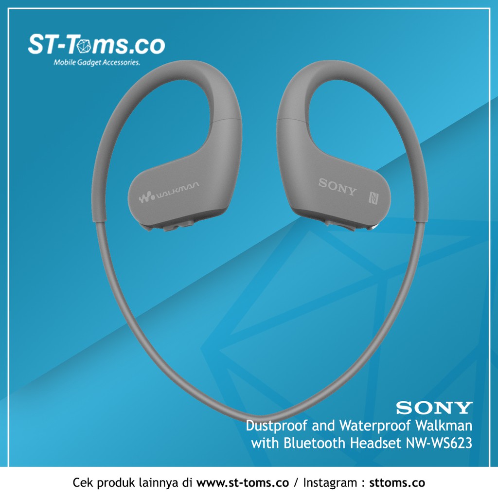 Jual Sony Dustproof and Waterproof Walkman with Bluetooth Headset NW ...