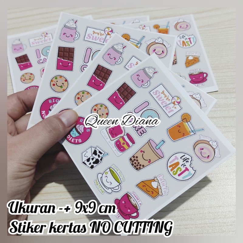 Jual 1 lembar stiker kertas aksesoris sticker aesthetic murah | Shopee ...