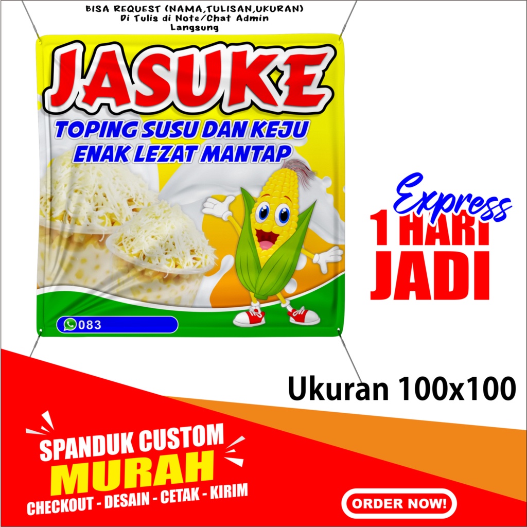 Jual SPANDUK BANNER BACKDROP JASUKE /CETAK SPANDUK JASUKE MURAH UKURAN ...