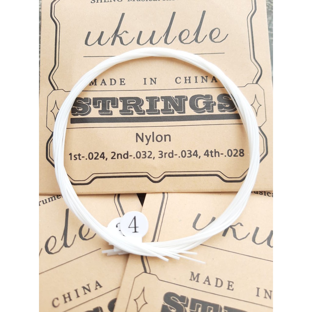 Jual Senar Ukulele Nilon Impor Strings 1 Set 4 Senar Putih Nylon ...