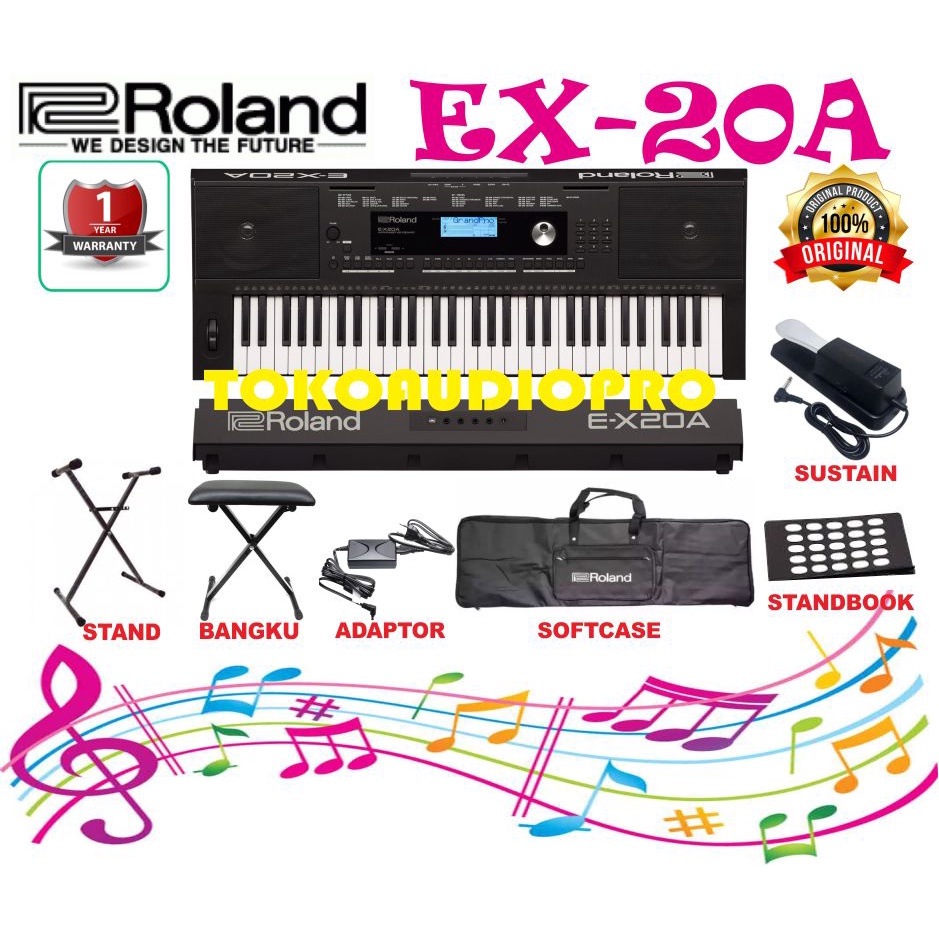 Jual Keyboard Roland EX20a Arranger Keyboard Paket ex-20a Roland E-x20A ...