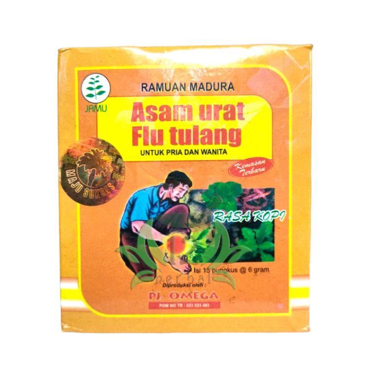 Jual OBAT ASAM URAT OBAT FLU TULANG HERBAL RAMUAN MADURA OMEGA HERBAL ...