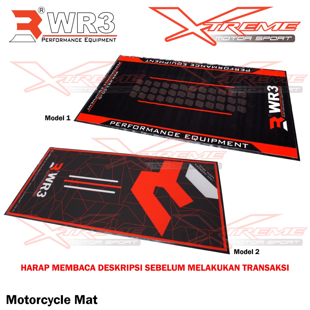 Jual Karpet Motor / Motorcycle Mat WR3 Syntethic Fiber Anti Slip Anti ...