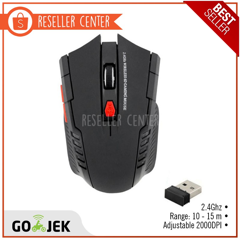 Jual [MOUSE FANTECH] Taffware Gaming Mouse Wireless 6D 2.4GHz 1600 DPI ...