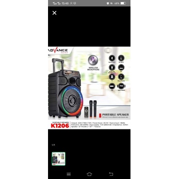 Jual speaker advance k1206 | Shopee Indonesia